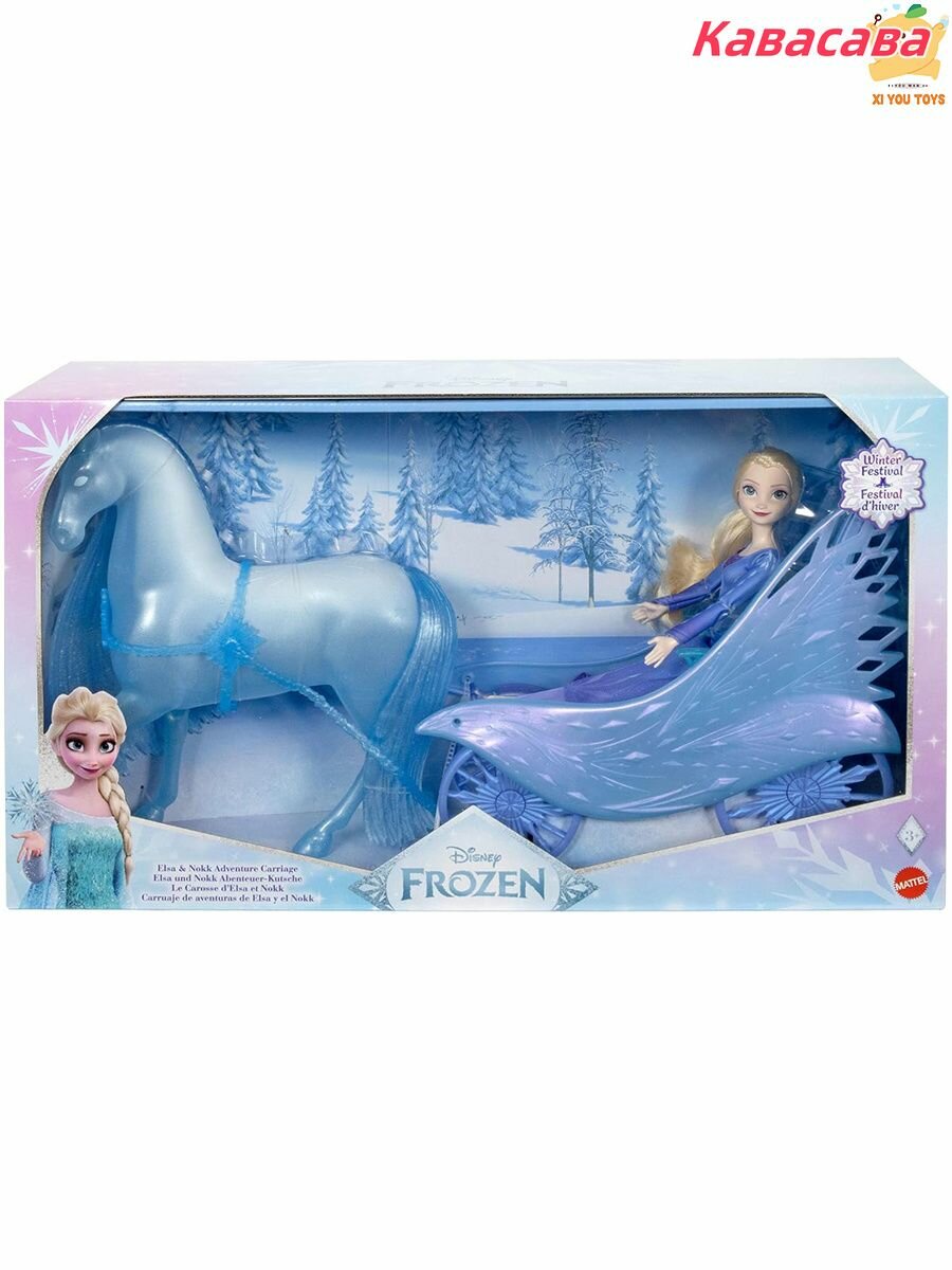 Frozen Elsa & Nokk Adventure Carriage / Игровой Набор Эльза И Нок - Приключенческая Карета, Подходящий Для Детей В Возрасте От 3 Лет И Старше