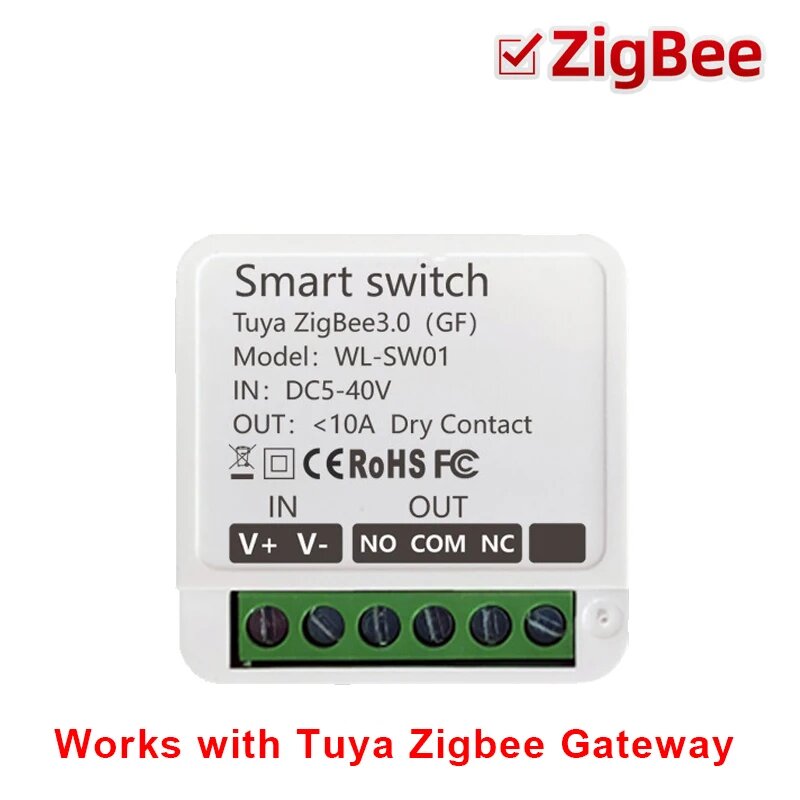 RYRA Модуль умного выключателя Tuya Dry Contact ZigBee WiFi