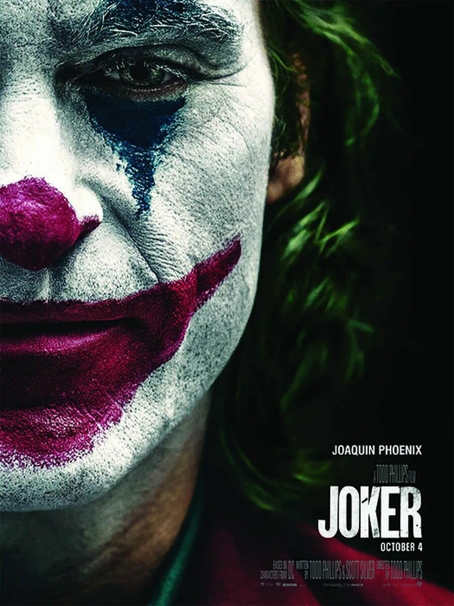 Постер Кино Джокер (Joker) Хоакин Феникс (40х50 см)