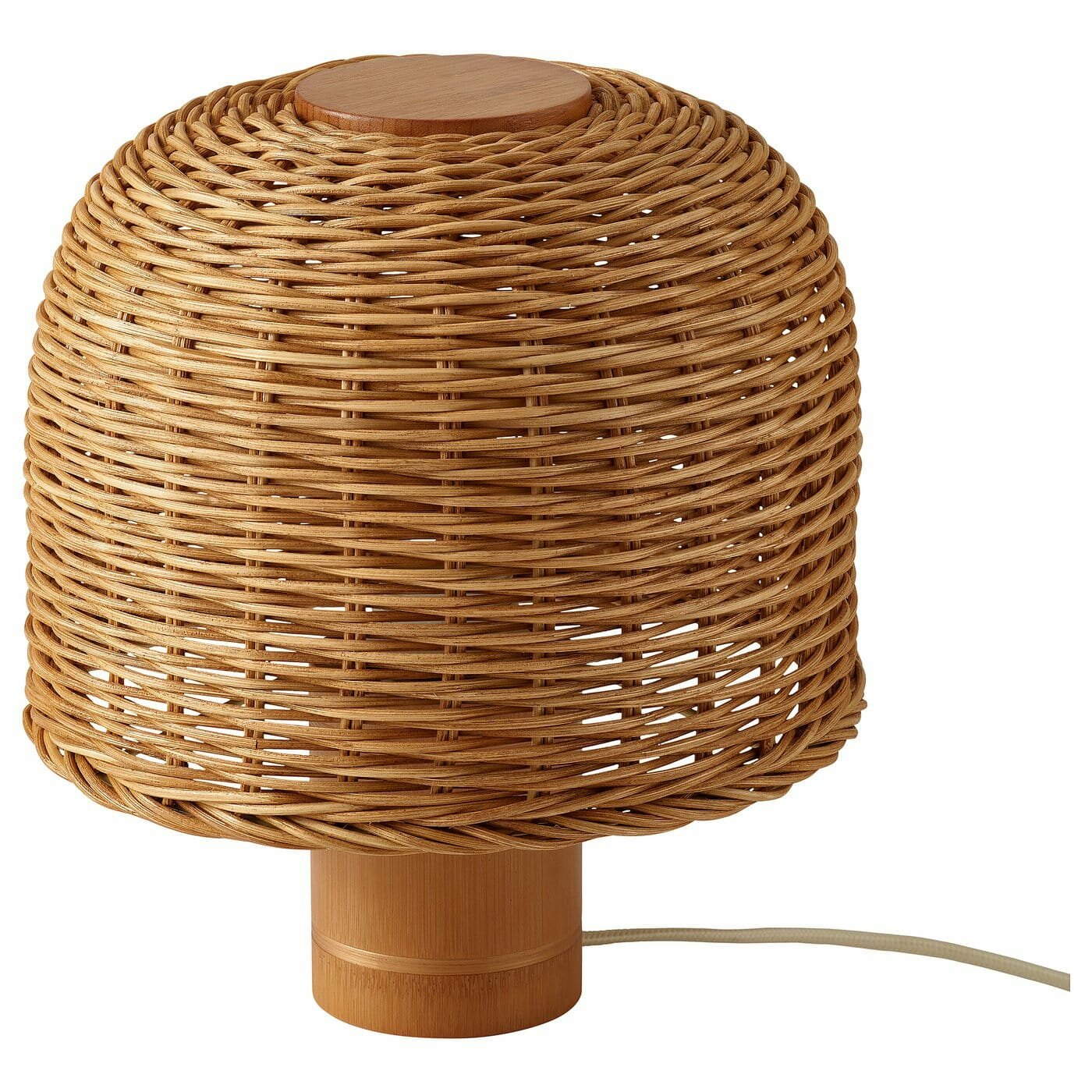 Настольный светильник IKEA VATERBOM, 27 см, бамбук/ротанг 405.966.06