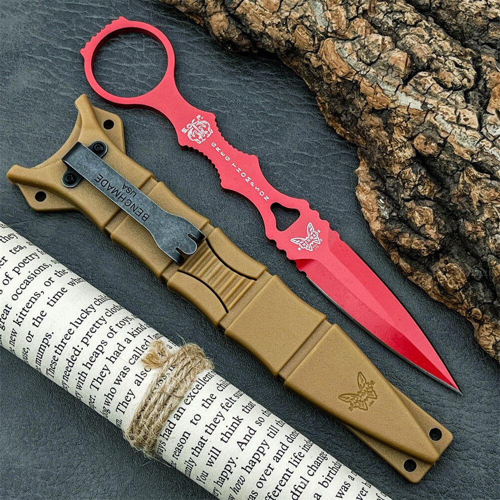 Benchmade Новая Версия Прямого Ножа Butterfly 176, Высокая Твердость, Прочный И Острый EDC Нож Для Походов И Самообороны