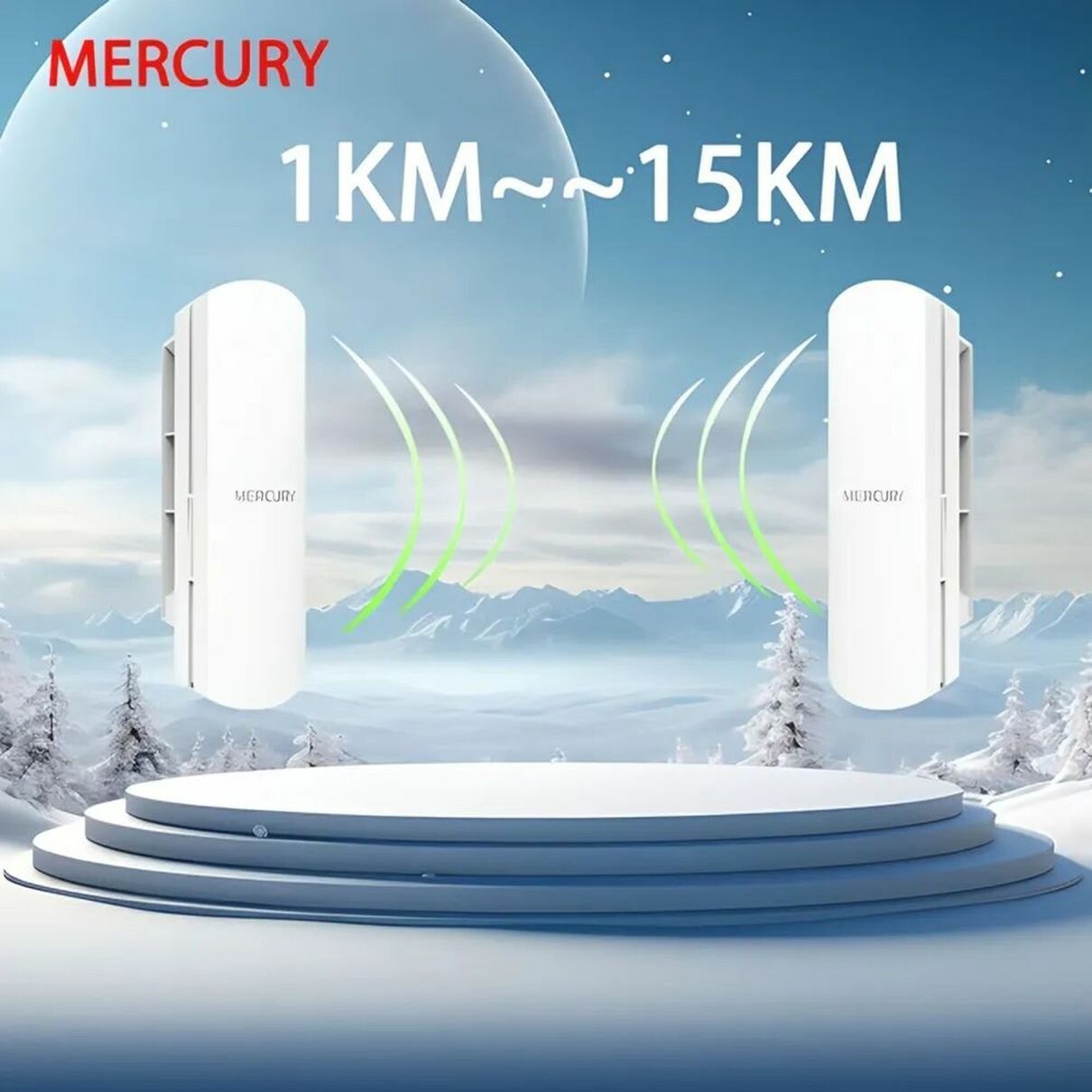 Wi-Fi мост до 15 Км и 850 Мбит/c Mercury MWB515 5 ГГц CN