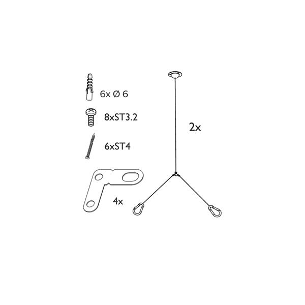 Комплект подвесов Philips 911401824680