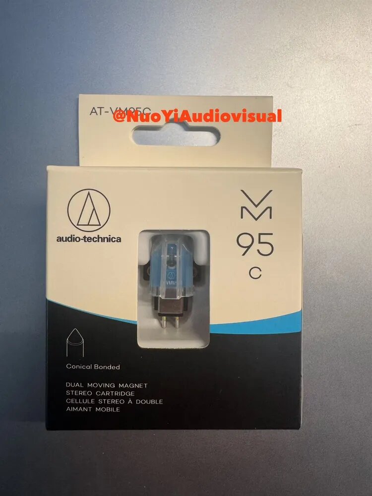 Головка звукоснимателя AT-VM95C, MM-картридж с конической иглой для виниловых проигрывателей