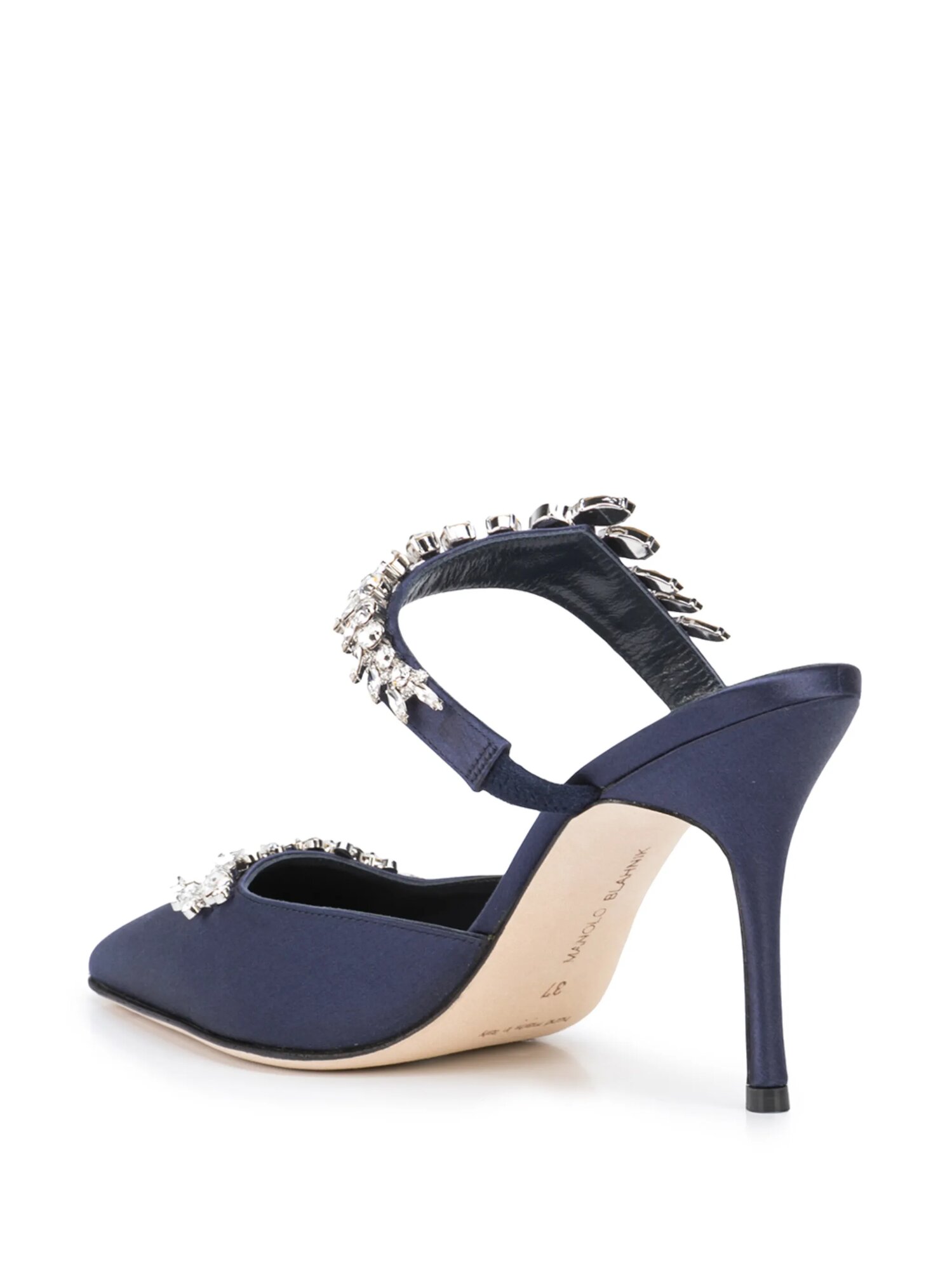Мюли Manolo Blahnik Lurum 90, размер 41, синий — фото 1
