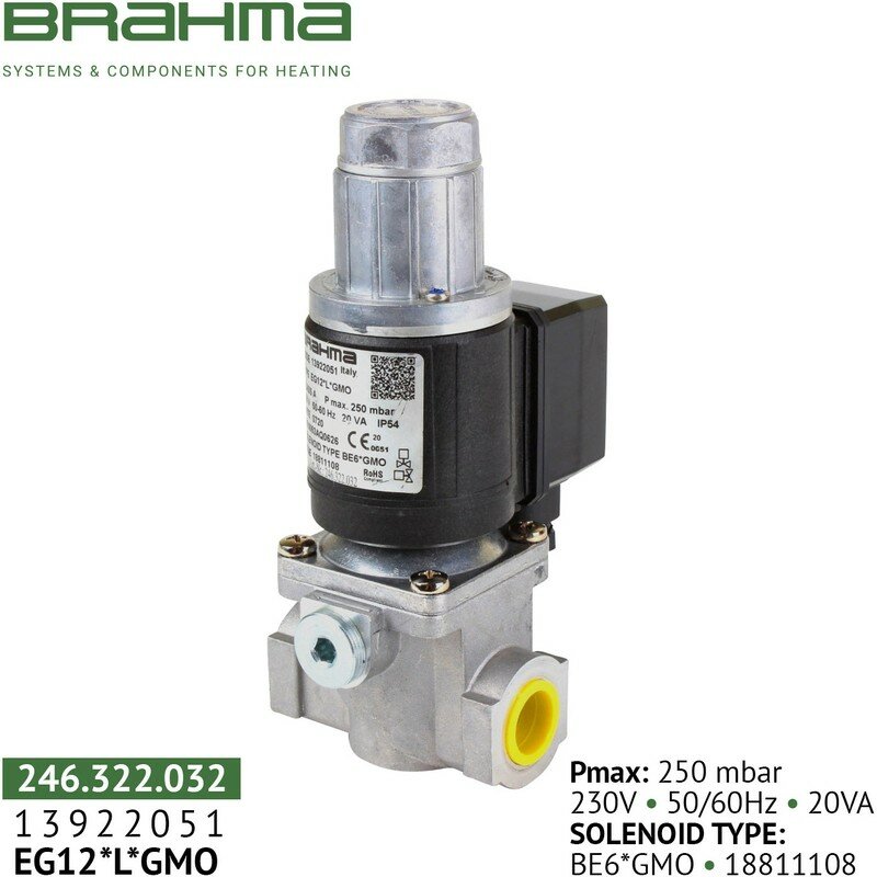 Клапан Brahma EG12*L*GMO 13922051