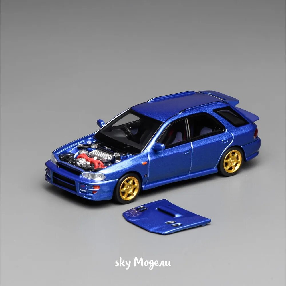 Машинка Motorhelix 1:64 Subaru Impreza Wagon WRX STi Version VI blue