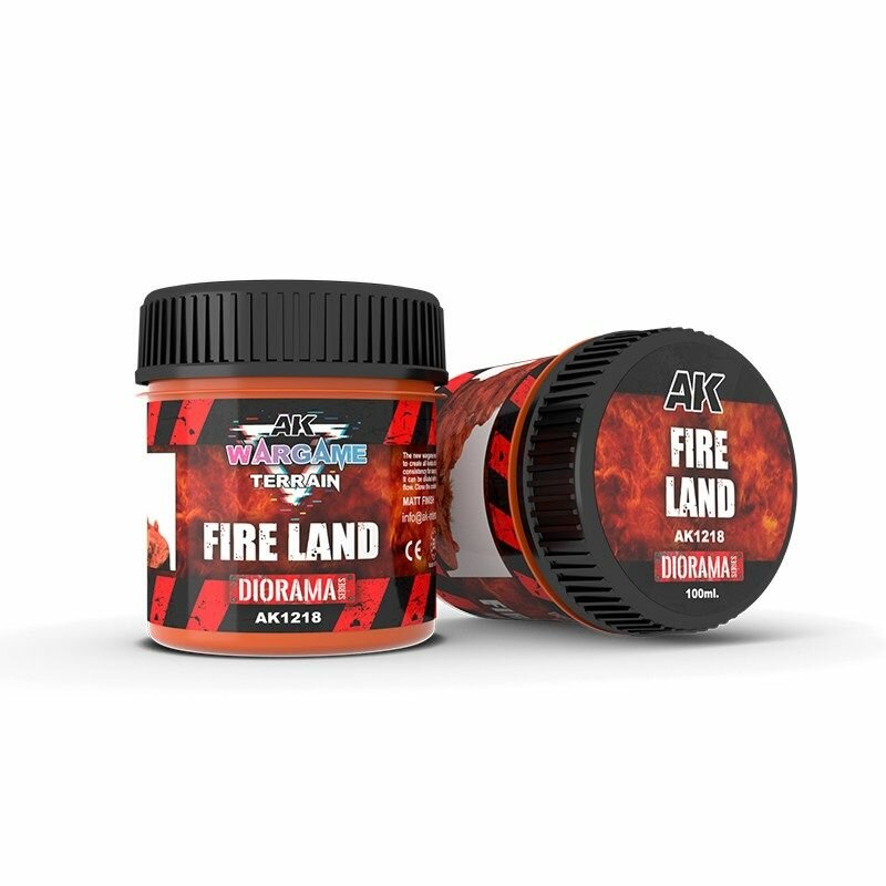 Текстурная краска-паста AK Fire Land 100 Ml. AK1218
