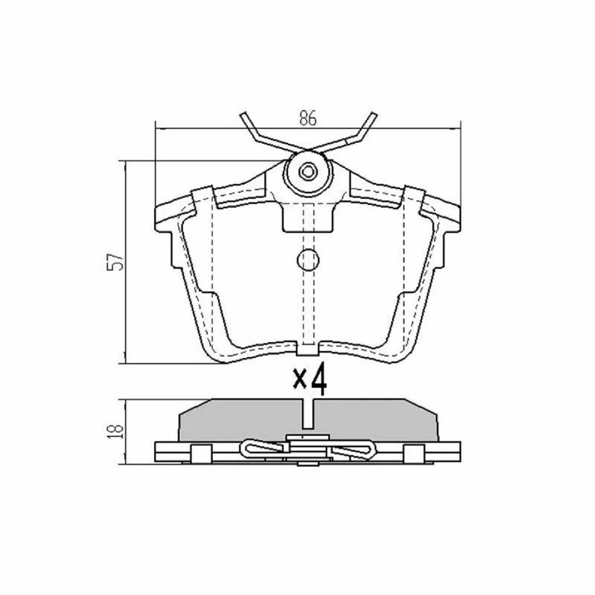 Колодки тормозные зад PEUGEOT 407 04-10/607 00-10/CITROEN C5 08