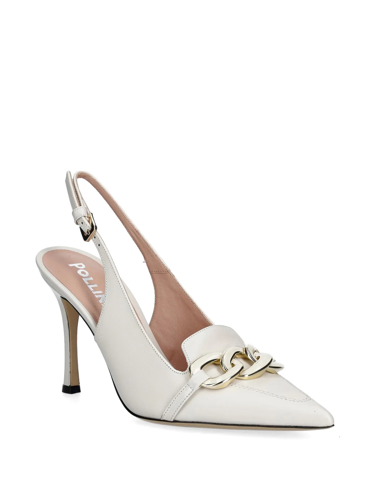 Туфли Pollini Chain-link slingback pumps, размер 39 EU, разноцветный — фото 1