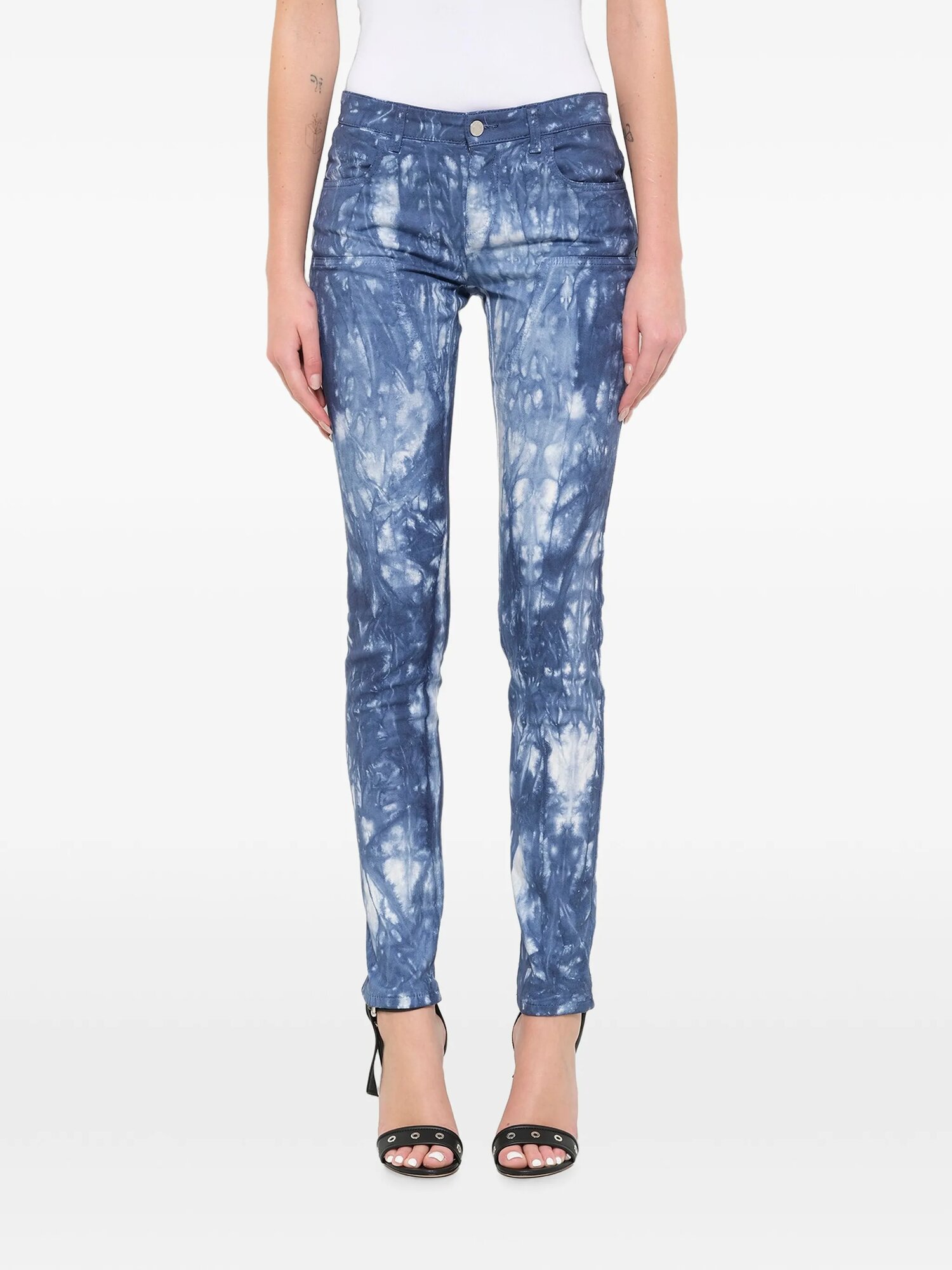 Джинсы Tie-dye skinny jeans 