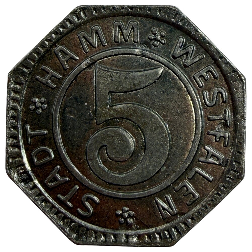 Германия, Веймарская республика, Хамм 5 пфеннигов 1919 г.
