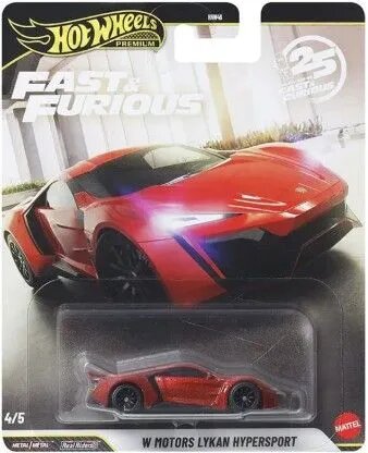 Машинка Hot Wheels Fast & Furious Premium HNW46 2026N W Motors Lykan Hypersport Форсаж