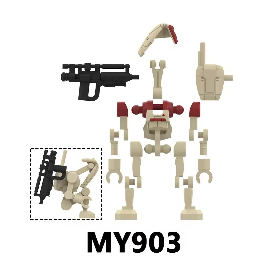 Минифигурка Боевого Дроида-воителя Hot Toys MY903