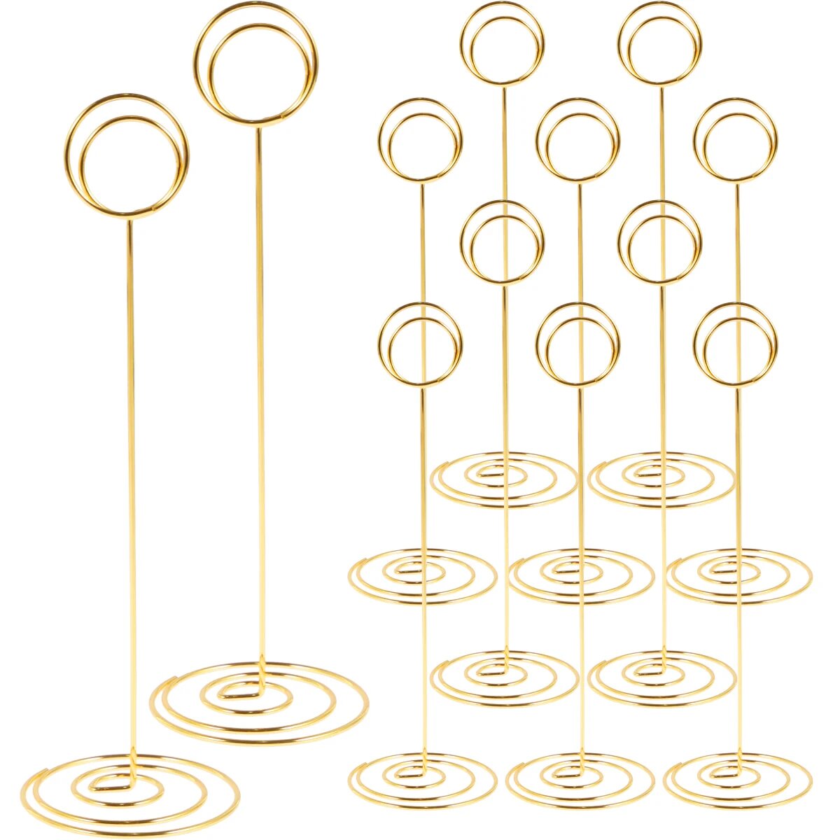 Металлические держатели для карточек с именами 12pcs, Gold