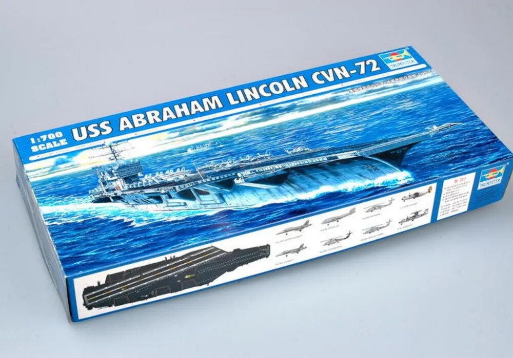 Trumpeter 1/700 05732 USS Abraham Lincoln CVN-72 Модель сборки корабля