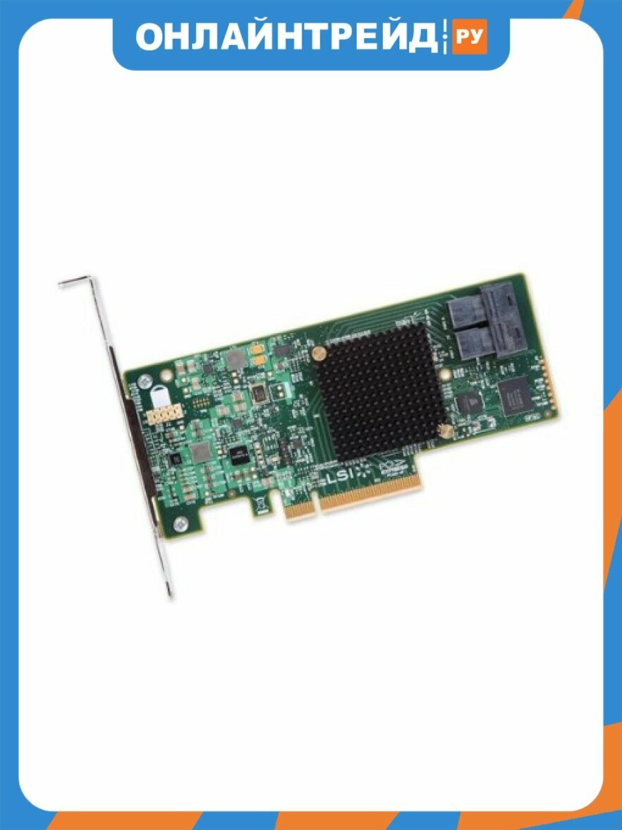 Контроллер Broadcom / LSI SAS 9300-8i SGL 8-Port Int, 12Gb/s SATA+SAS, PCIe 3.0 HBA (H5-25573-001)