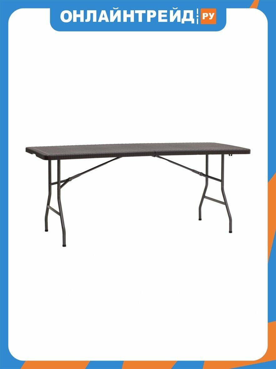 Стол складной Stool Group 182*74*74см - чемодан, коричневый