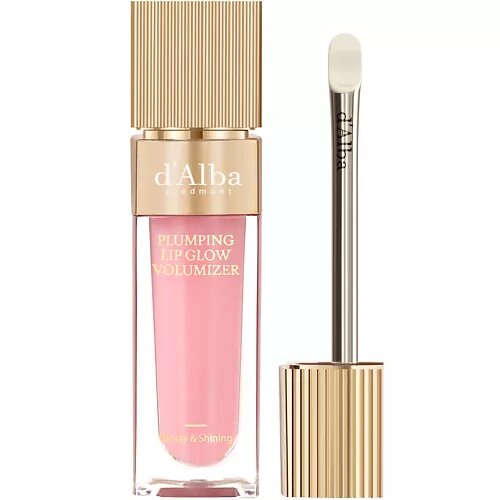 D`ALBA Блеск для губ Plumping Lip Glow Mood Volumizer, цвет: Feeble Pink цвет: Feeble Pink