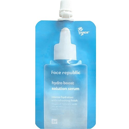 FACE REPUBLIC Сыворотка для лица увлажняющая Hydro boost solution serum, 7 мл