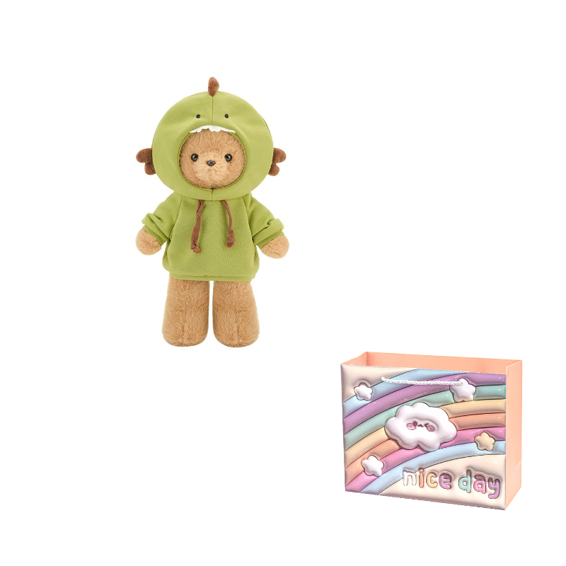 Плюшевая игрушка унисекс FEN JIE, Linen Sweatshirt Bear, 40 см
