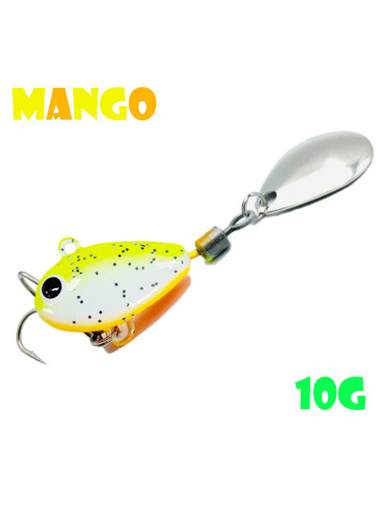 Блесна Тейл-Спиннер для рыбалки Uf-Studio Hurricane 10g #Mango