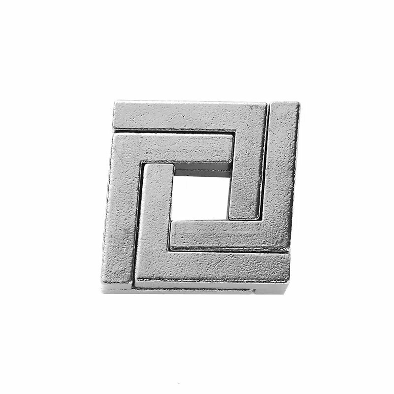 Квадратная головоломка Square Lock MX059 из цинкового сплава, замок Конгмина, металлическая интеллектуальная игрушка, замки AB, любовные и братские, различные формы