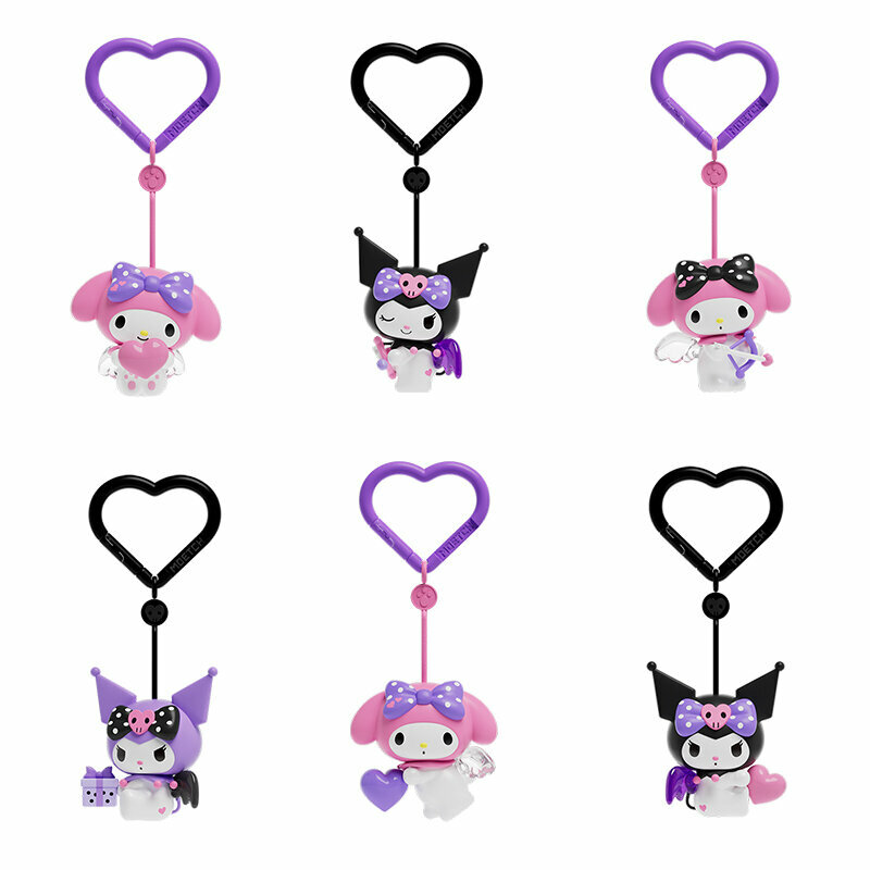 Амулет-брелок унисекс MOETCH x Sanrio Куроми и Мелоди, подвеска-сюрприз 1432185779, Four Mystery Boxes (Random Style)