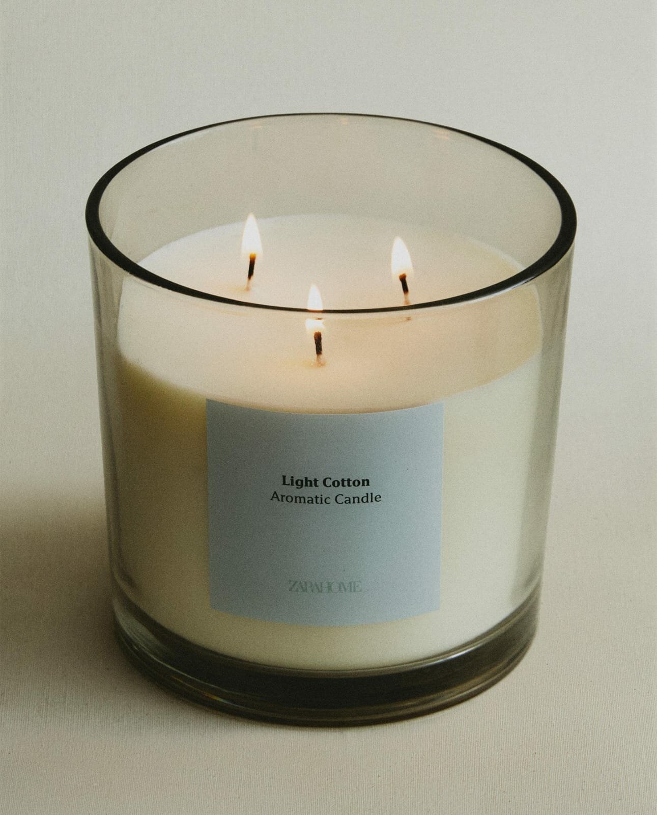 Свеча ZARA HOME Light Cotton, белый, 12 x 12 x 12 см 8446/705/850-99
