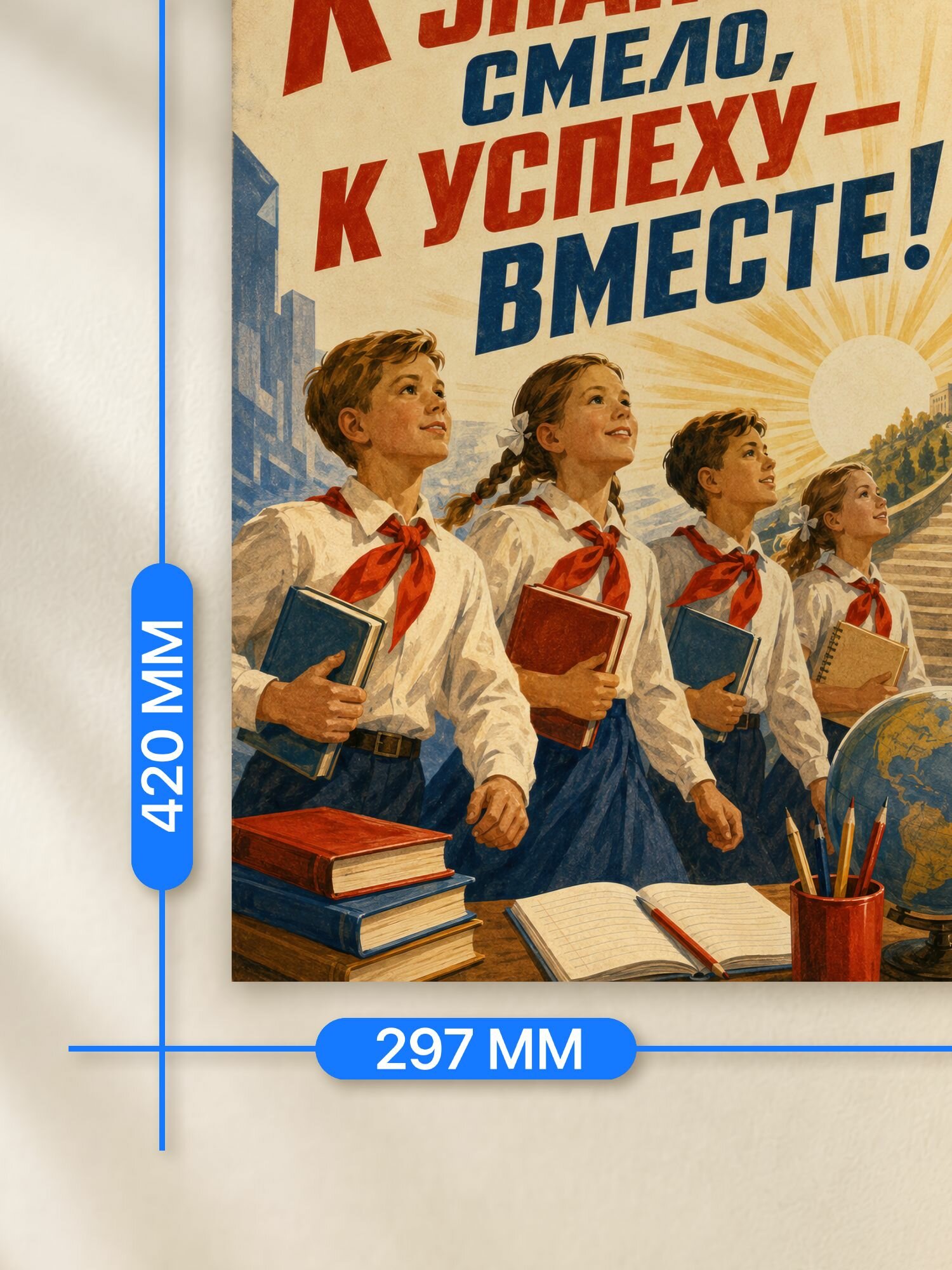 Плакат Девиз класса для школы, в класс — фото 1