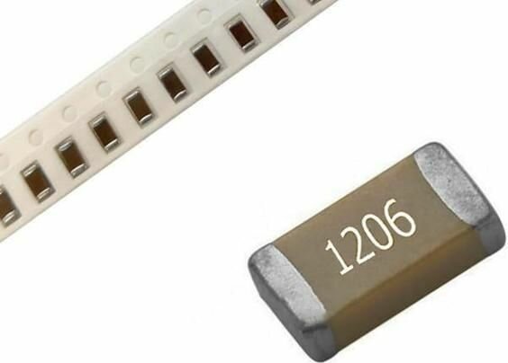 SAMSUNG CL31B105KCHNNNE Конденсатор керамический SMD 1206 1.0 F 10% 100В X7R T&R, 1шт