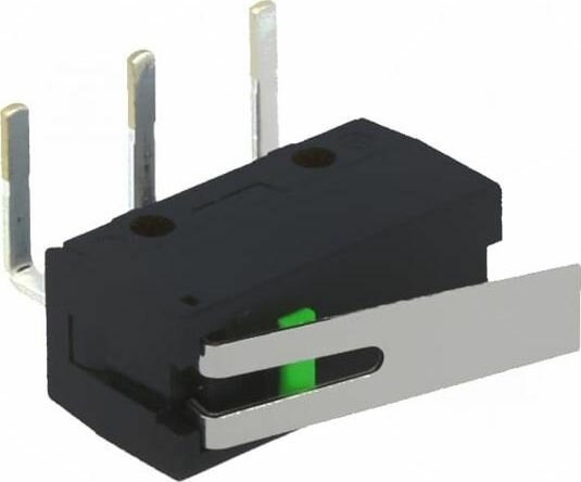 OMRON D2FS-FL-N-A Микропереключатель, с рычагом, SPST-NO, 0,1A/6ВDC, OFF-(ON), 1, 1шт