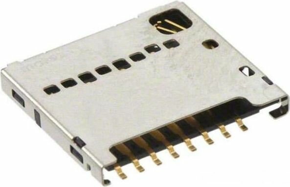MOLEX 1040310811 Держатель карты памяти, 104031 Series, MМикросхемаro SD, 8 контакт(-ов), Фосфористая Бронза, 1шт