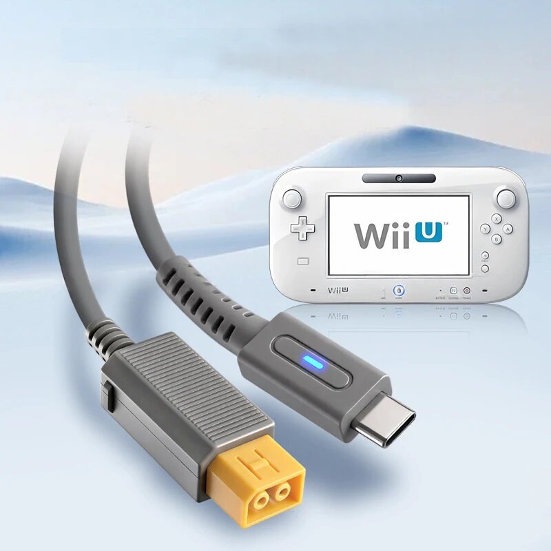 Кабель Для Зарядки Type-C PD Длиной 1,8 М Для Nintendo Wii U, 45 Вт, USB-C, Совместимый С Консолью Wii U