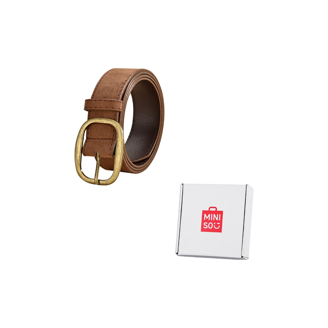 Miniso ПУ (полиуретан) Искусственная кожа Сплав Кожаные ремни Женские 3,2 см 105