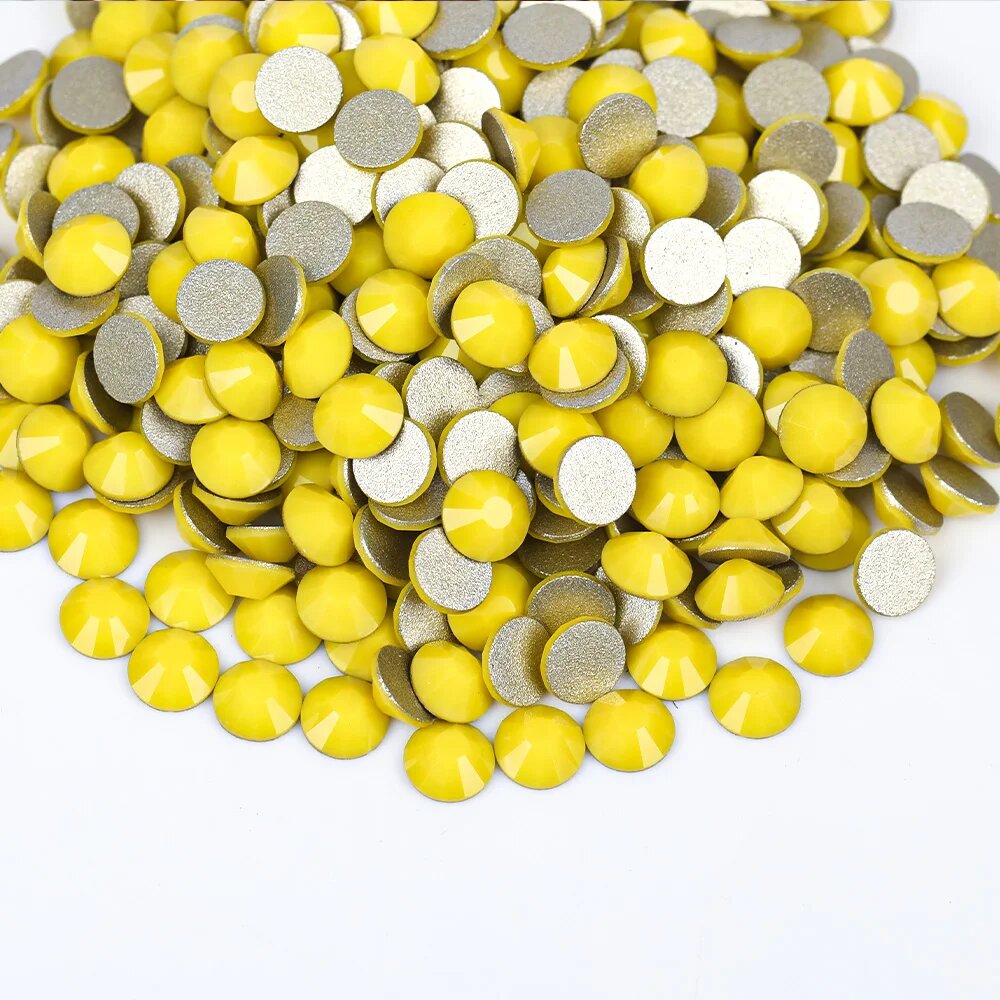 Кристаллы стеклянные Solid citrine SS4-SS30