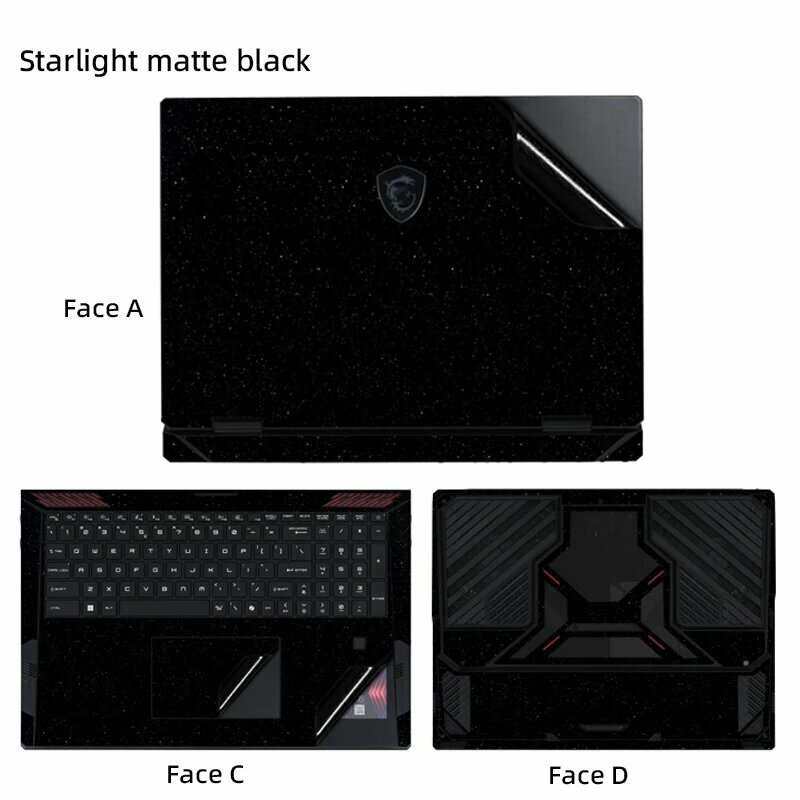 Наклейка на ноутбук MSI Titan 18 HX, Starlight black