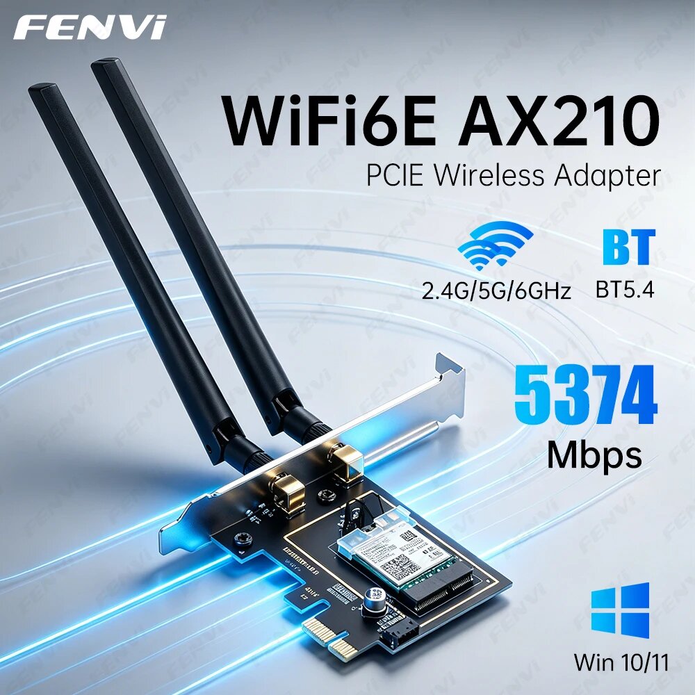 WiFi адаптер AX210 PCI-E fenvi