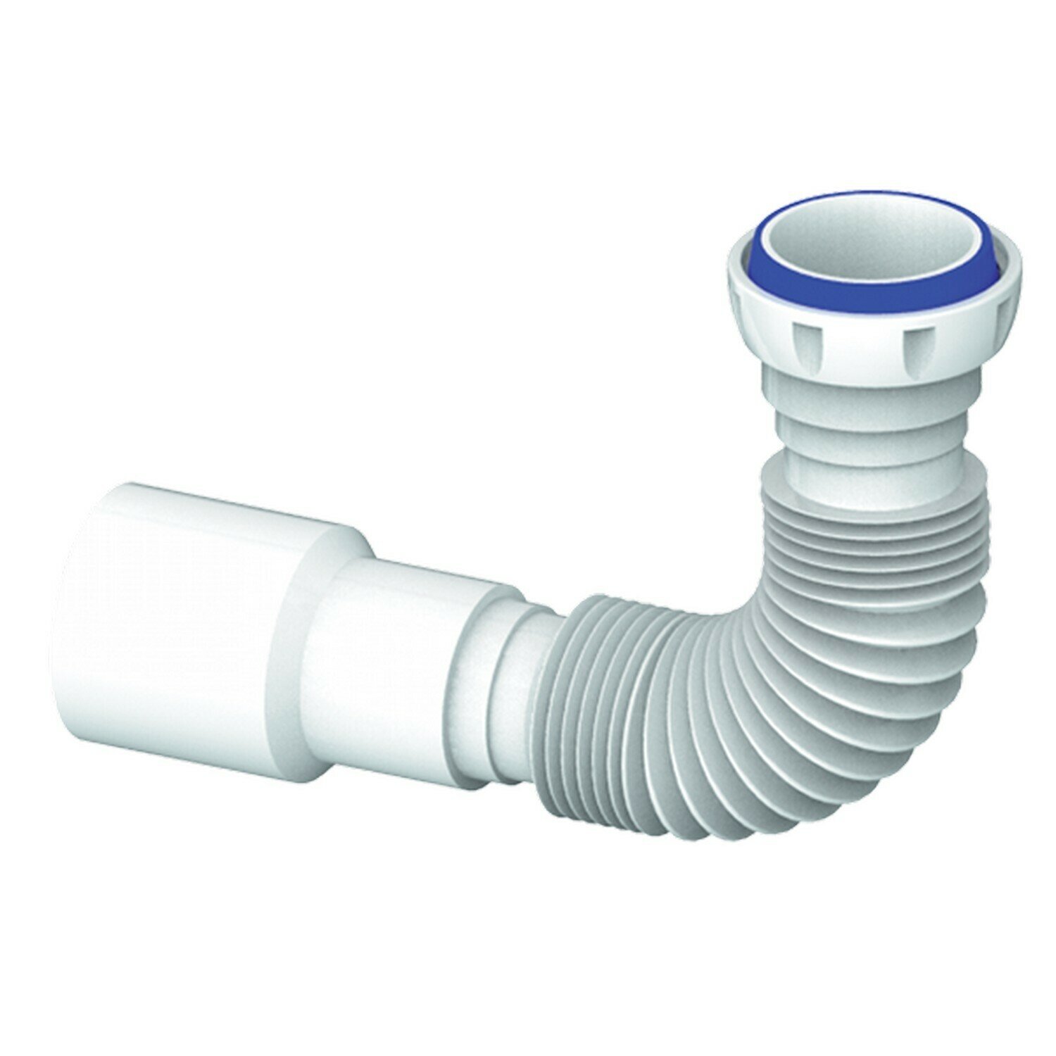 Гофра 1 1/2"*40/50 D45 (400 мм) с гайкой, плоская прокладка UNICORN
