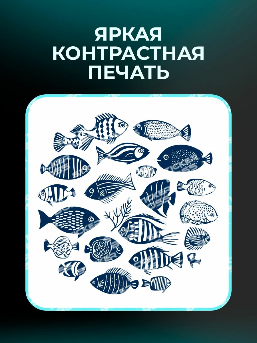 Термонаклейка термотрансфер на одежду Рыбы — фото 1