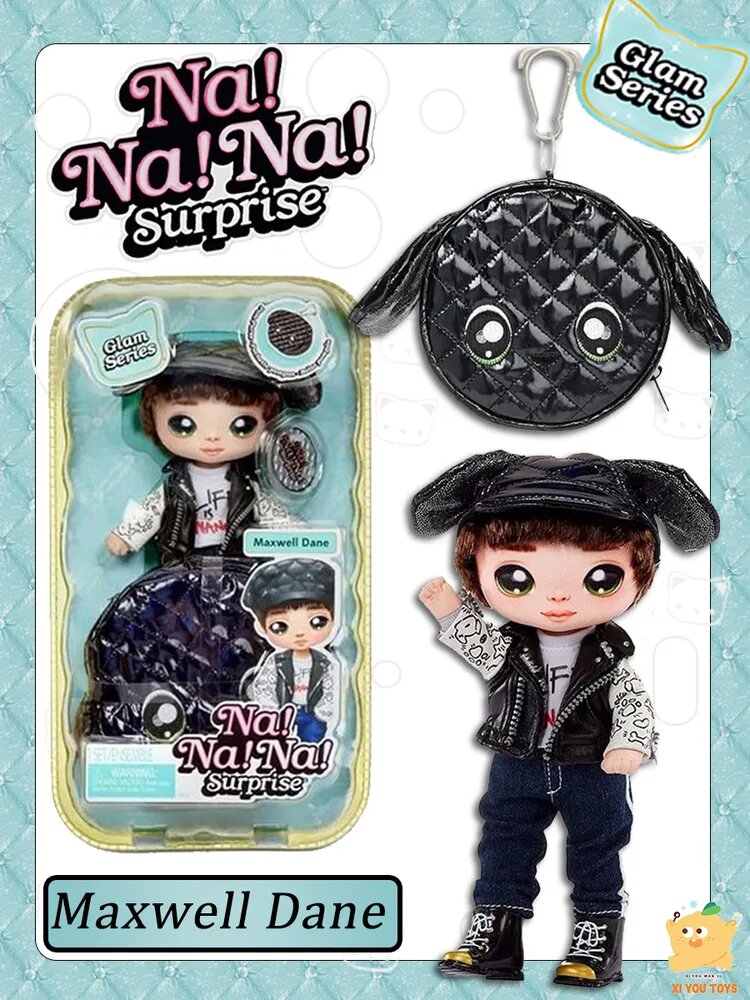 Na! Na! Na! Surprise Glam Series Maxwell Dane / Роскошная Коллекция Мягких Модных Кукол-сюрпризов С Металлическим Кошельком Для Детей От 5 Лет И Старше