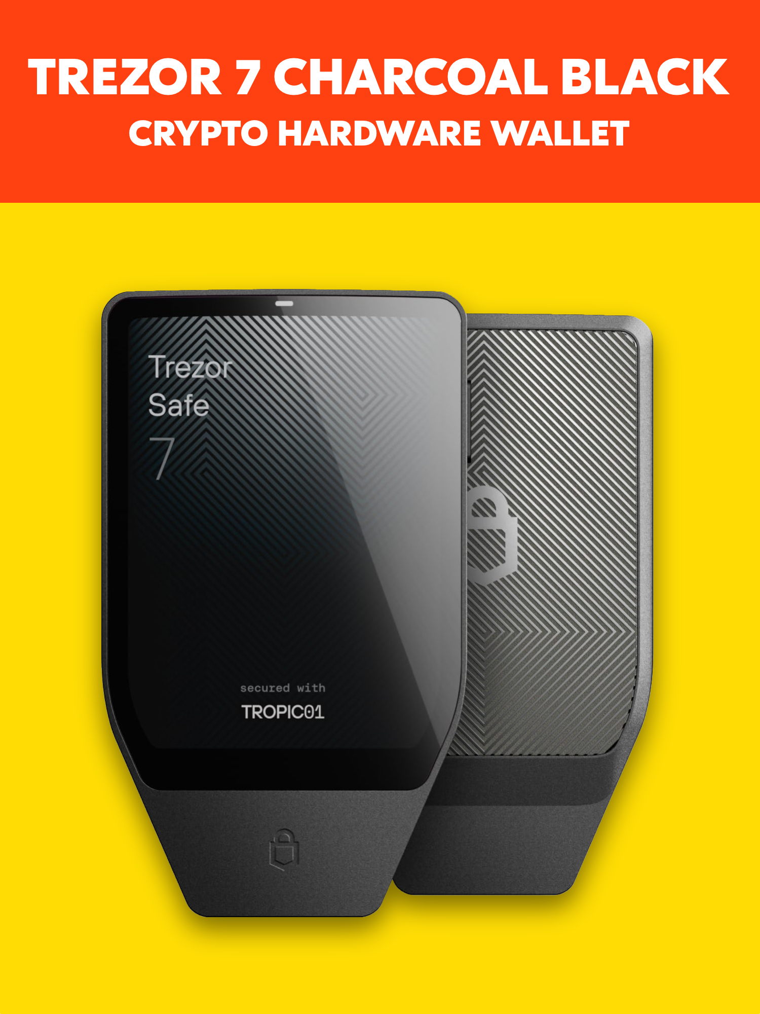 Аппаратный холодный криптокошелек Trezor Safe 7 (Charcoal Black | Черный)