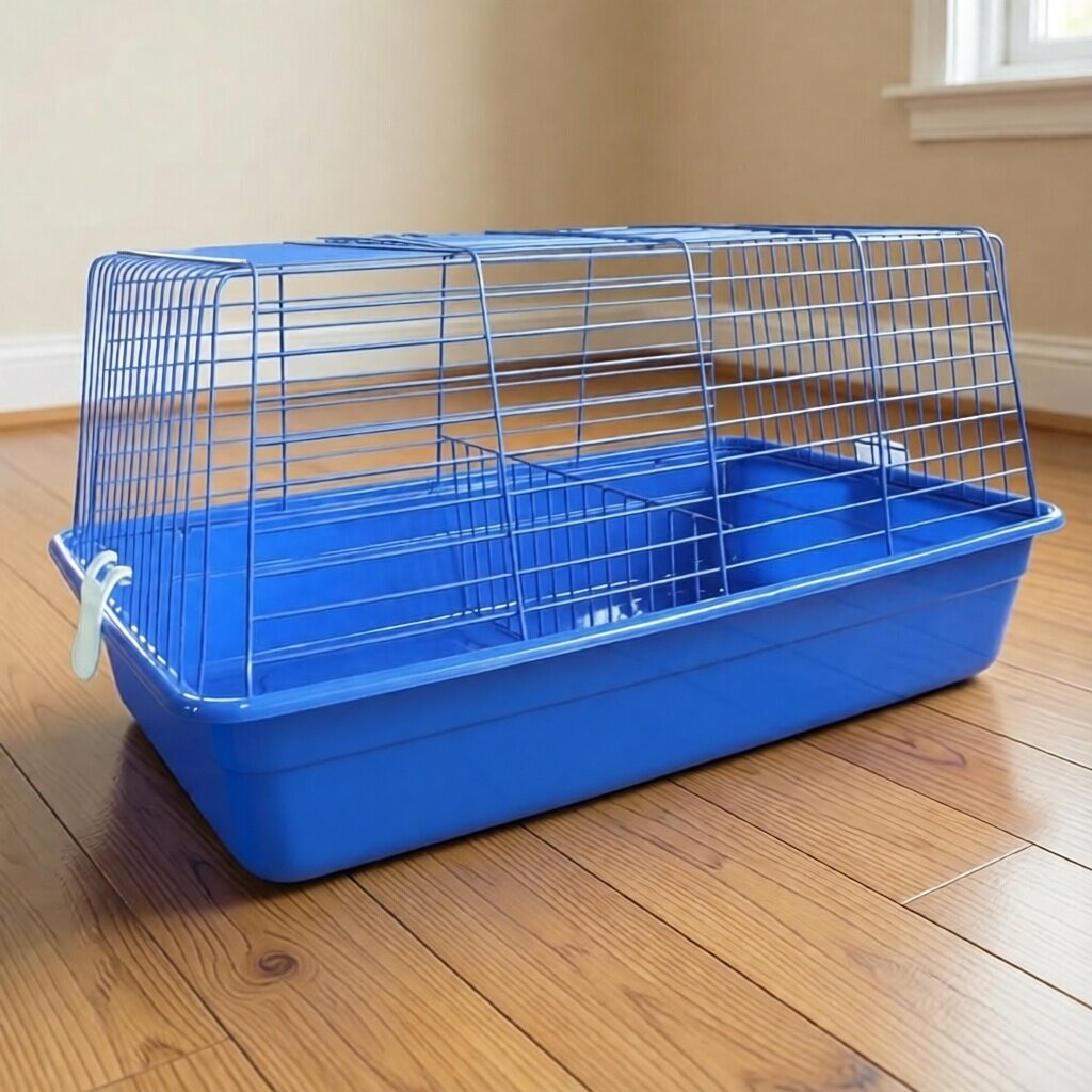 Клетка для мелких животных Triol T4, эмаль, размер - 71,4 х 47 х 36,5 см, цвет - синий