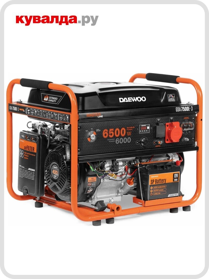 Генератор бензиновый DAEWOO GDA 7500E-3