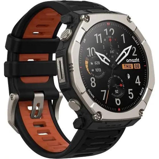Смарт-часы AMAZFIT T-Rex Ultra 2, 51мм, 1.5", черный/серебристый