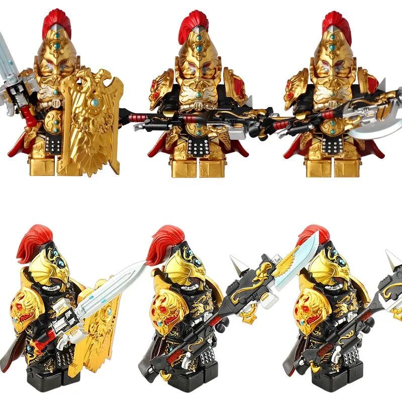 Модель Warhammer 40K Empire Royal Forbidden Warrior/Минифигурка из строительных блоков, Минифигурка Warhammer 40K Interstellar Warrior, 6 штуки, совместимы с легo конструкторами