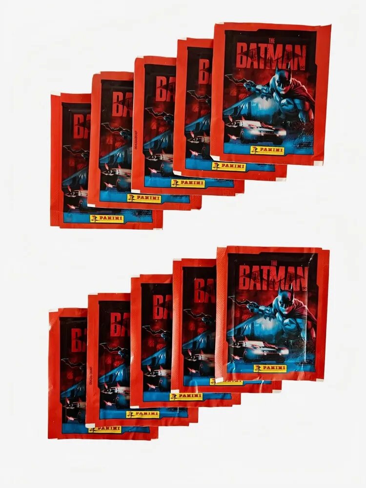 PANINI/10 пакетиков Batman/Бэтмен/50 наклеек