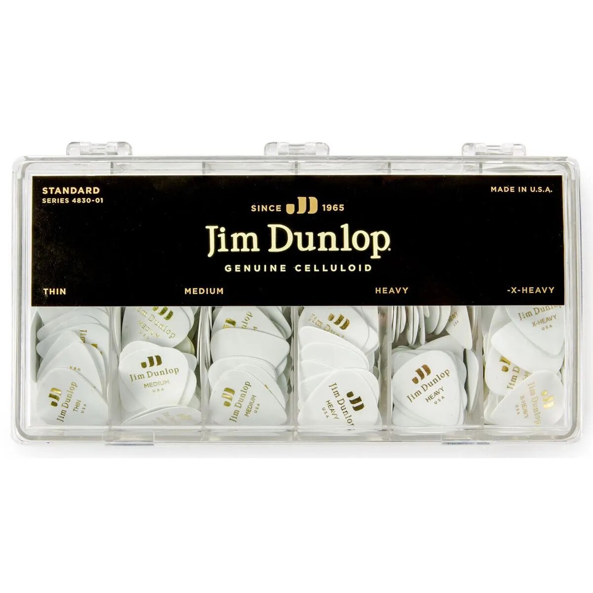 Медиаторы Dunlop 483001 Celluloid White Display (432 шт)