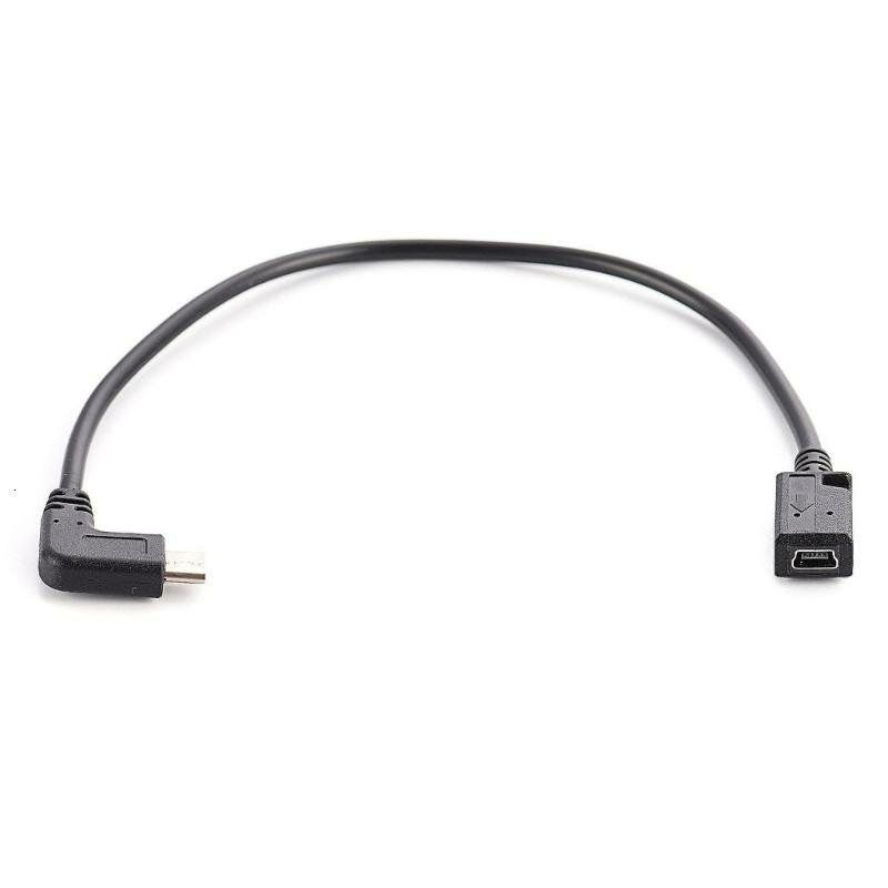 Адаптер USB-C (мужской) на Mini USB (женский) 90°
