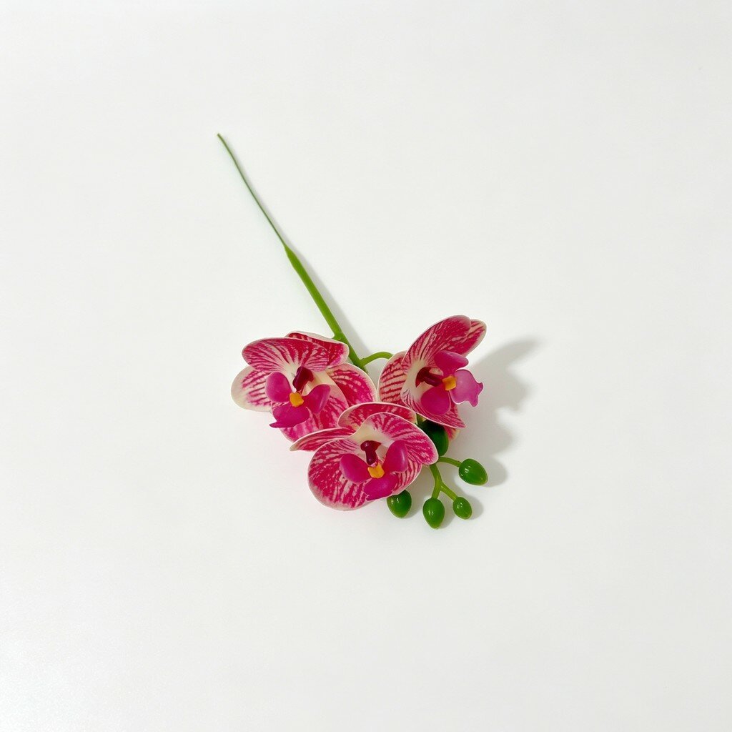 Flower butterfly orchid with lightweight plastic and soft gel for wedding photography and gift displays rosepattern